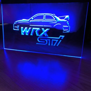 Subaru WRX STI LED Neon Sign Size 8x12 - Etsy