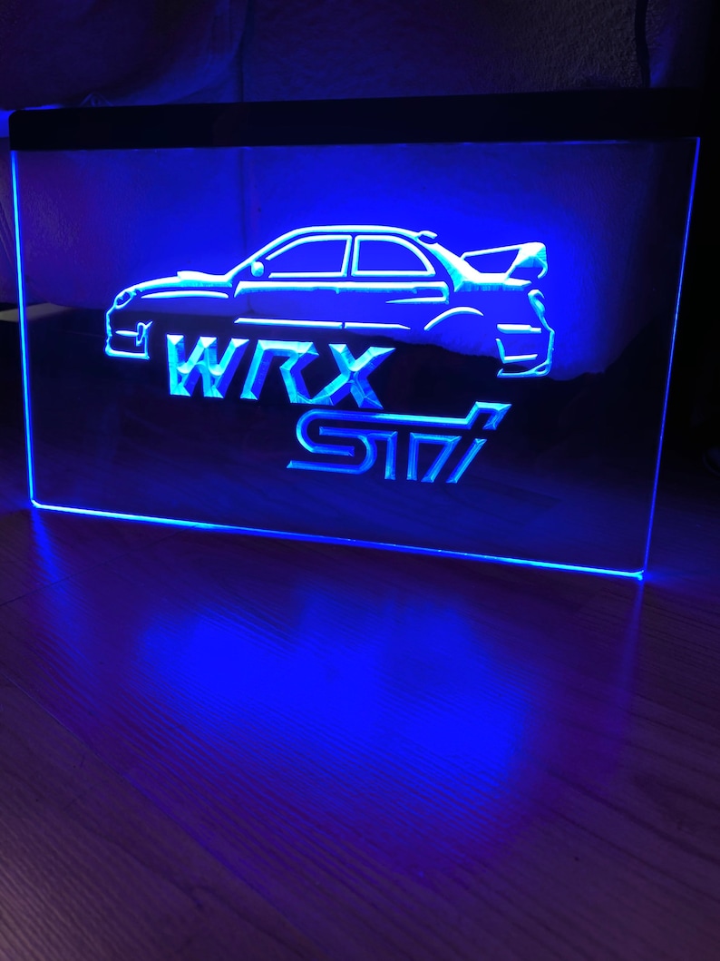 Subaru WRX STI LED Neon Sign Size 8x12 - Etsy