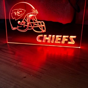 Kansas City Chiefs LED Neon Sign Size 8x12 - Etsy