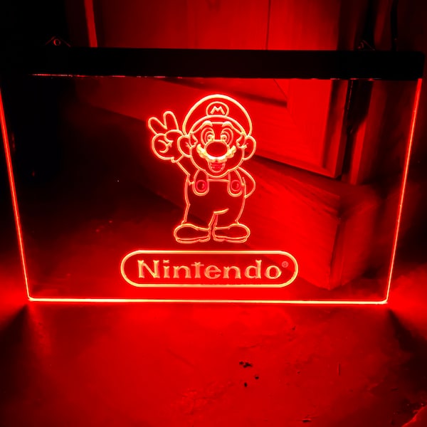 Nintendo Neon Sign - Etsy