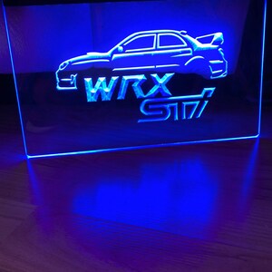 Subaru WRX STI LED Neon Sign Size 8x12 - Etsy