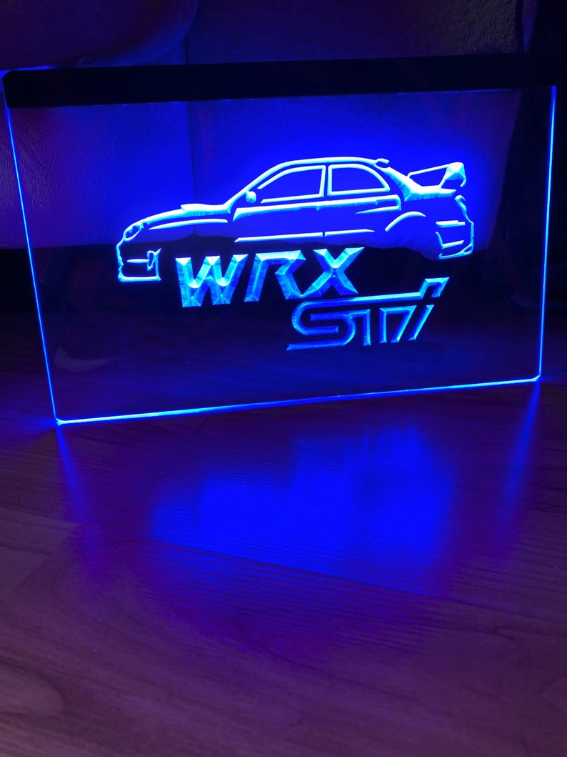 Subaru WRX STI LED Neon Sign Size 8x12 - Etsy