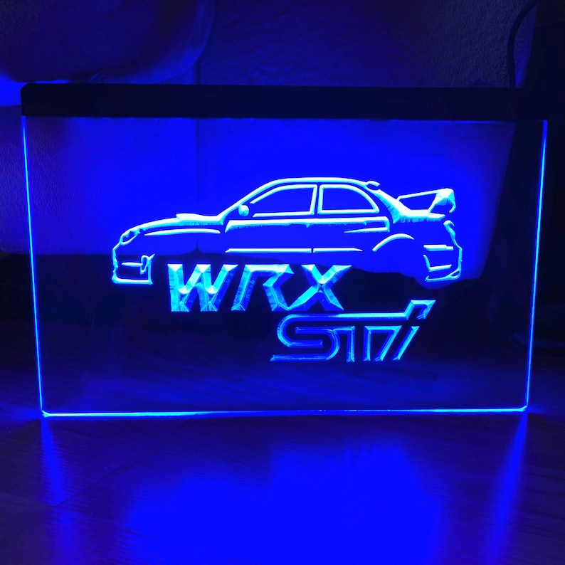 Subaru WRX STI LED Neon Sign Size 8x12 - Etsy