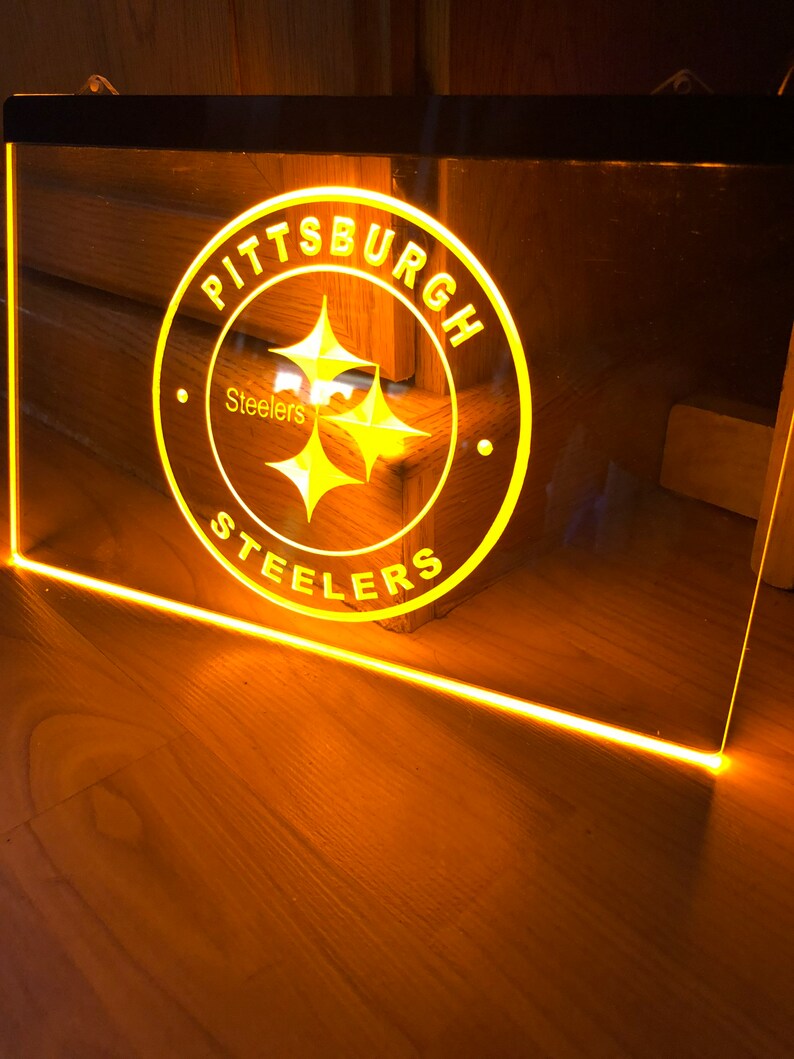 Pittsburgh Steelers LED Neon Sign Size 8x12 - Etsy
