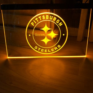 Pittsburgh Steelers LED Neon Sign Size 8x12 - Etsy