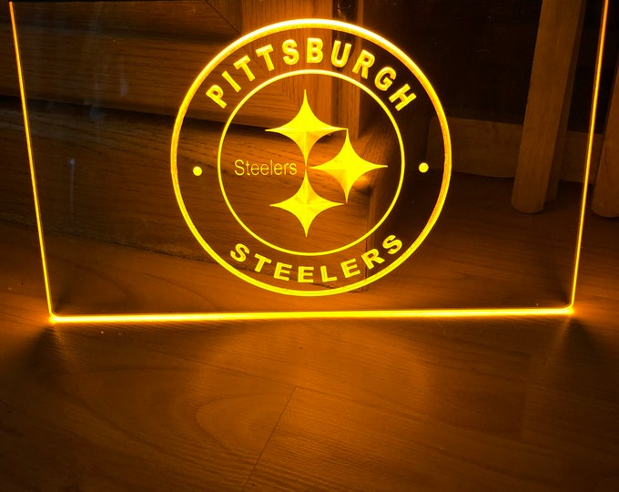 Pittsburgh Steelers LED Neon Sign Size 8x12 - Etsy
