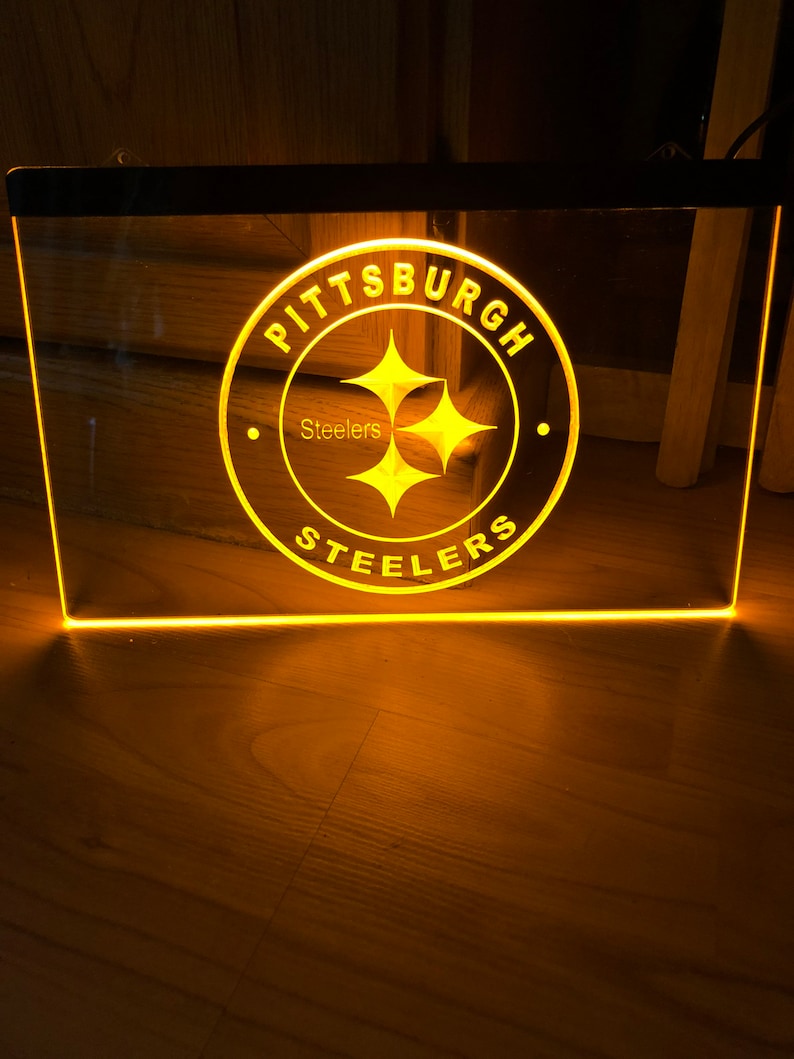 Pittsburgh Steelers LED Neon Sign Size 8x12 - Etsy