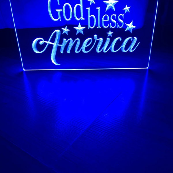 God Bless America Sign - Etsy