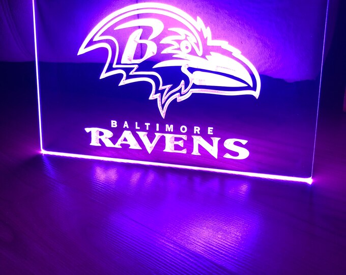 Baltimore Ravens LED Neon Sign Size 8x12 - Etsy