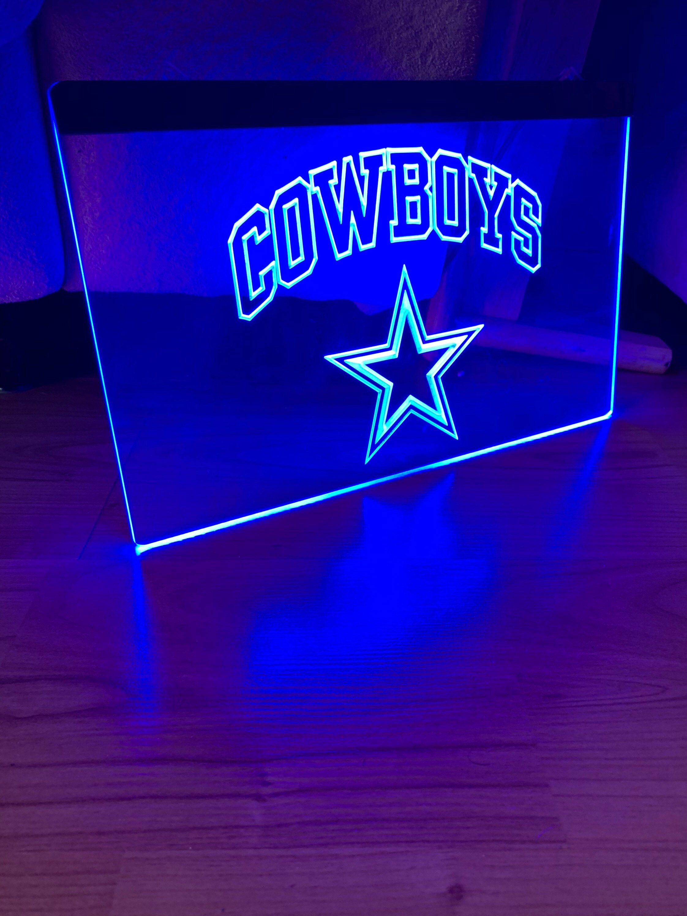 Dallas Cowboys LED Neon Sign Size 8x12 - Etsy