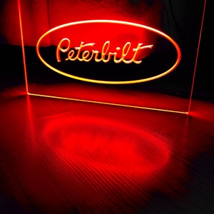 Peterbilt LED Neon Sign Size 8x12 - Etsy