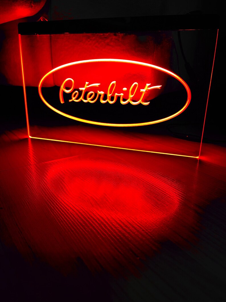 Peterbilt LED Neon Sign Size 8x12 - Etsy