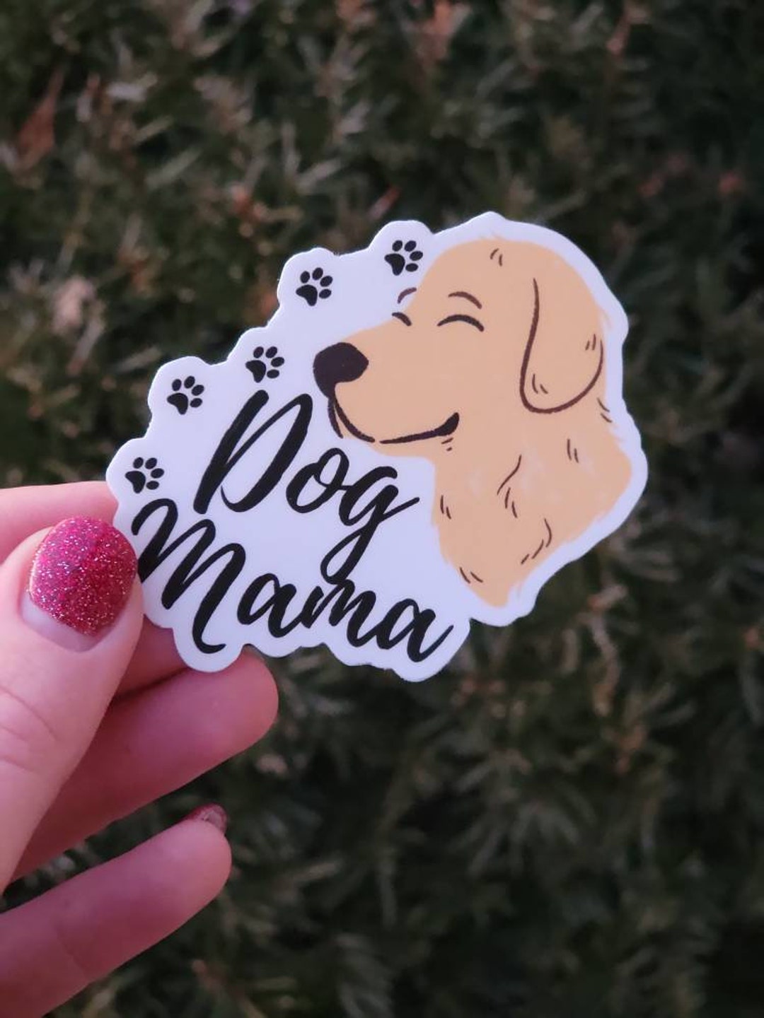 Dog Mama Sticker Laptop Decal Dog Lover Water Bottle Decal Dog Mom Dog ...