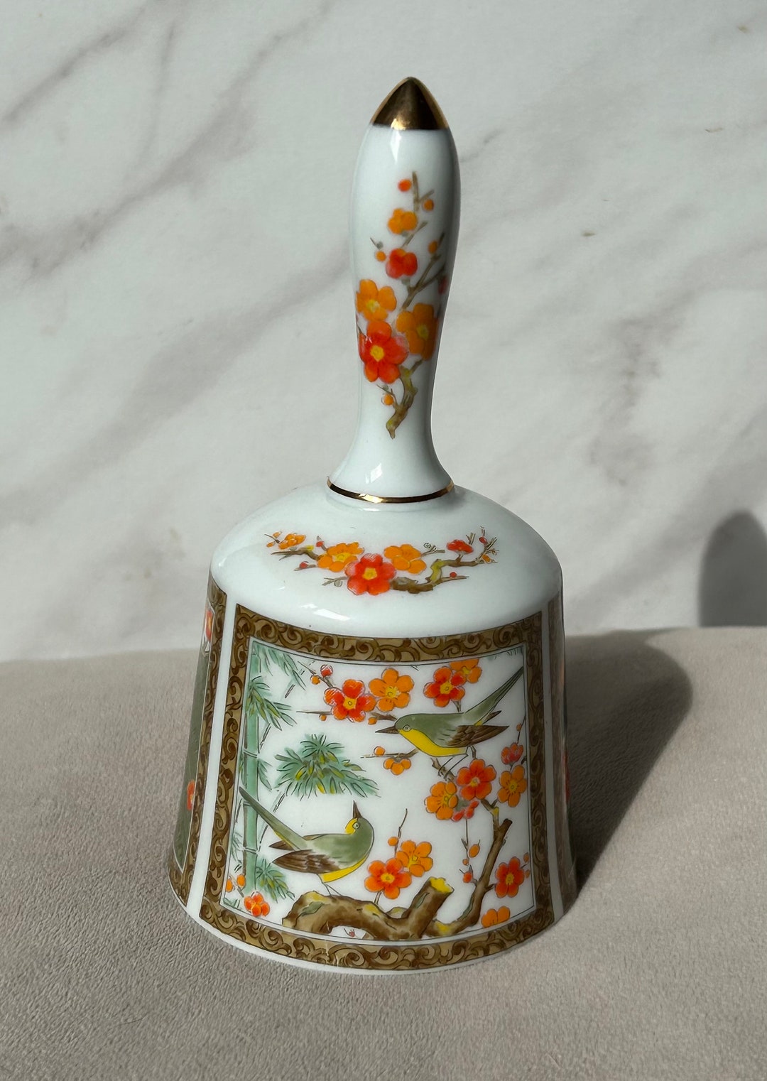 Vintage Japanese Ceramic Bell (P) - Etsy