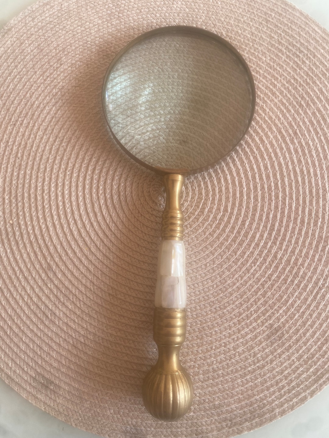 Antique Hand Held Magnifying Glass (X) - Etsy