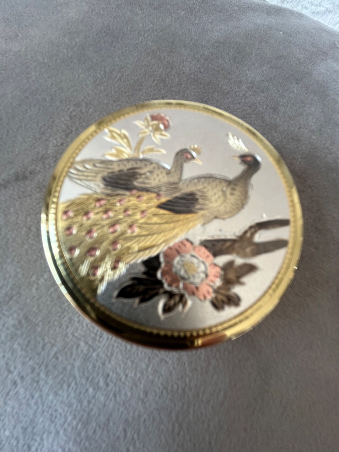 Vintage Japanese Chokin Style Pill Box - Etsy