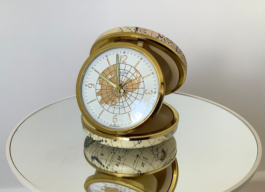 Rare Vintage Europa Travel Clock JD - Etsy