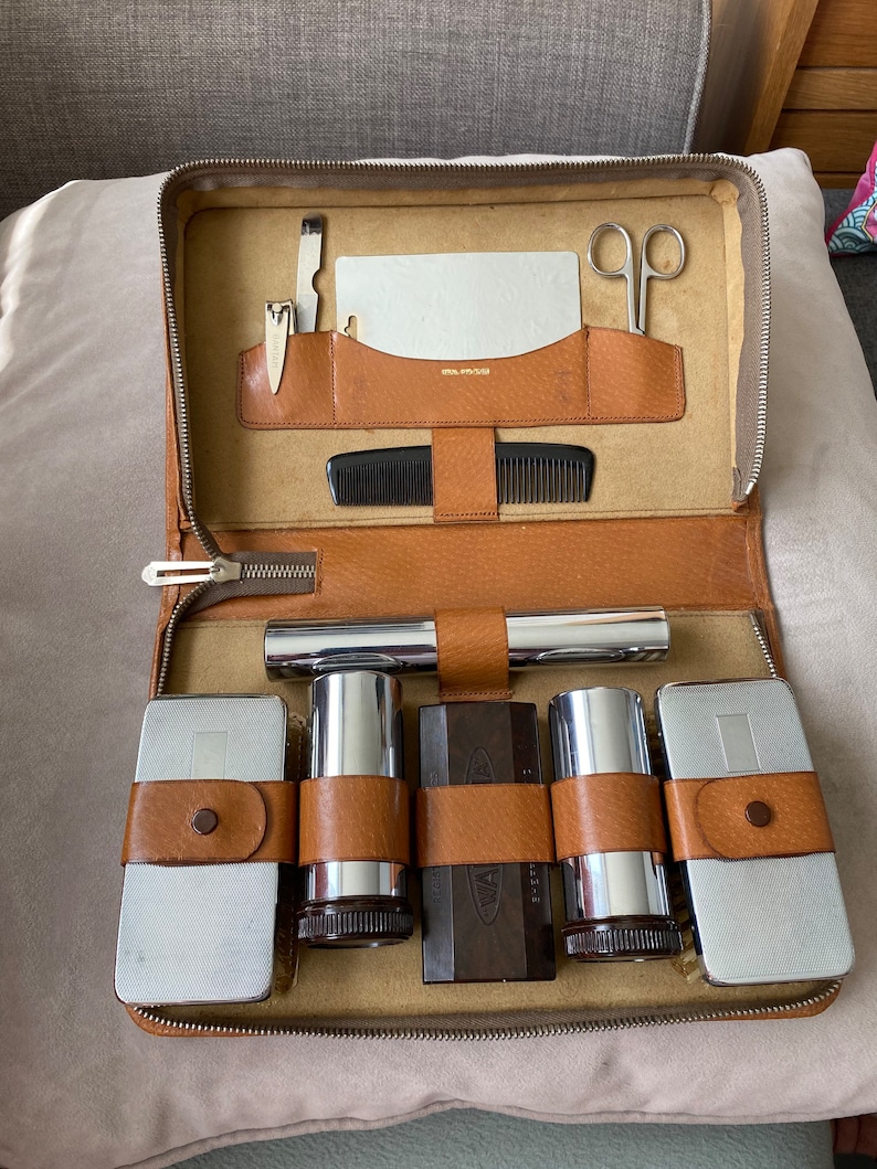 Vintage 1950 Gentlemans Travel/shaving Kit G - Etsy