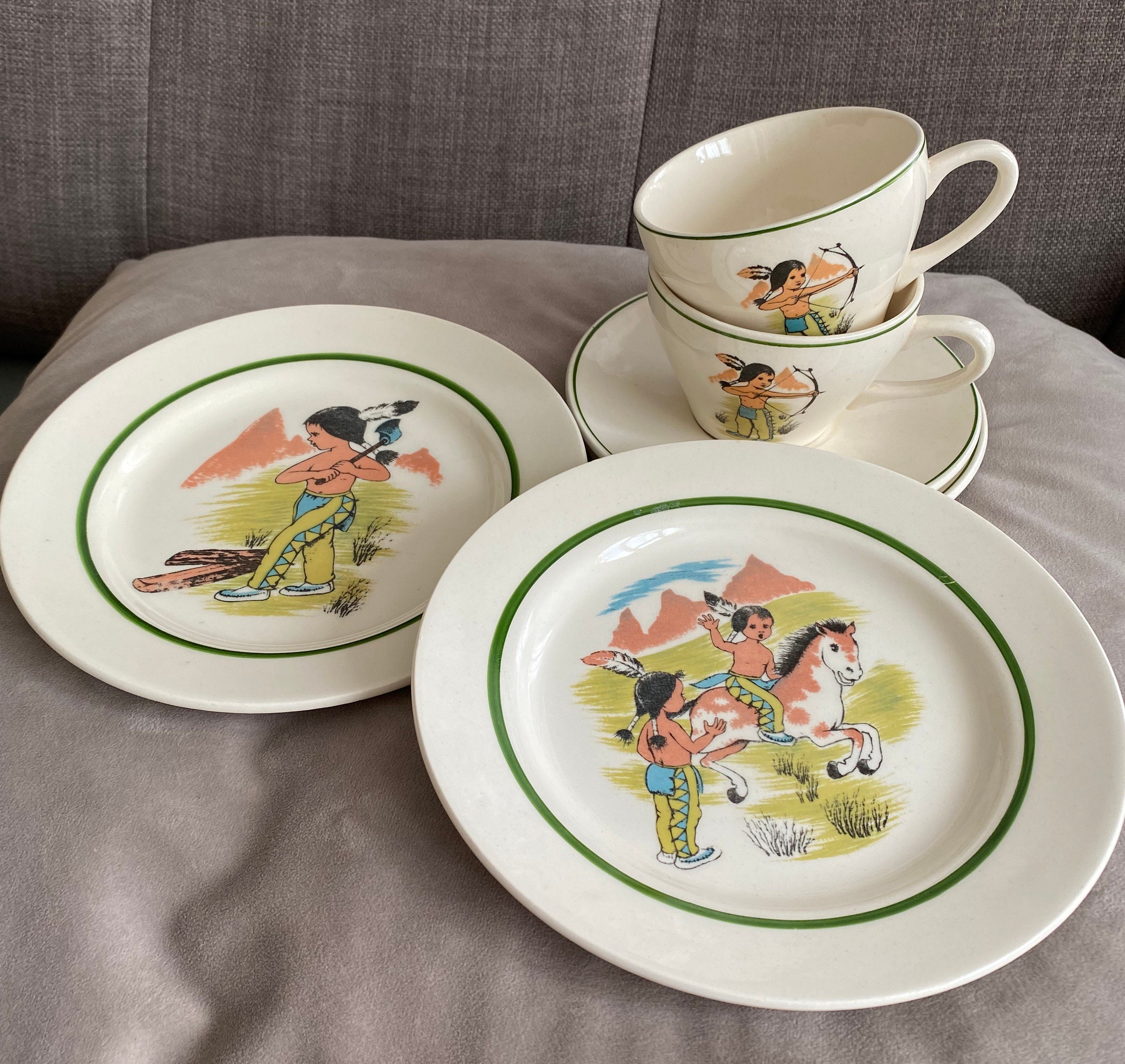 First Nation/native American Tea Set. 1 - Etsy