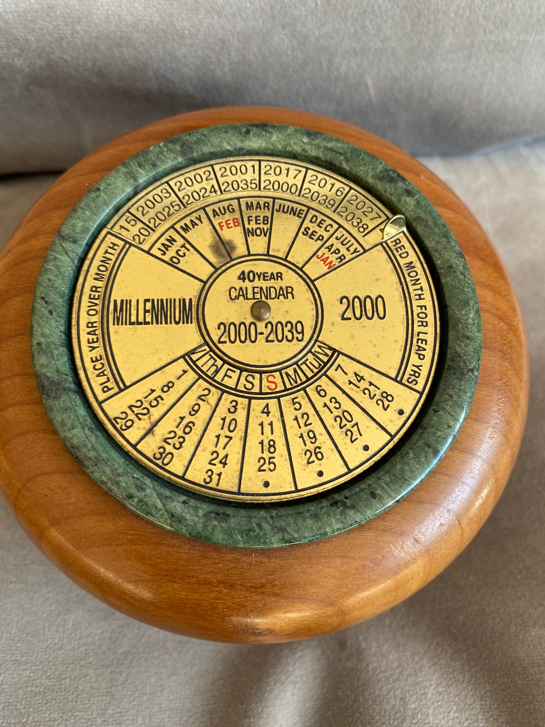 Millennium 40 Year Desktop Calendar (Q) - Etsy