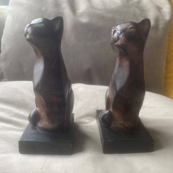 Cat Bookends - Etsy