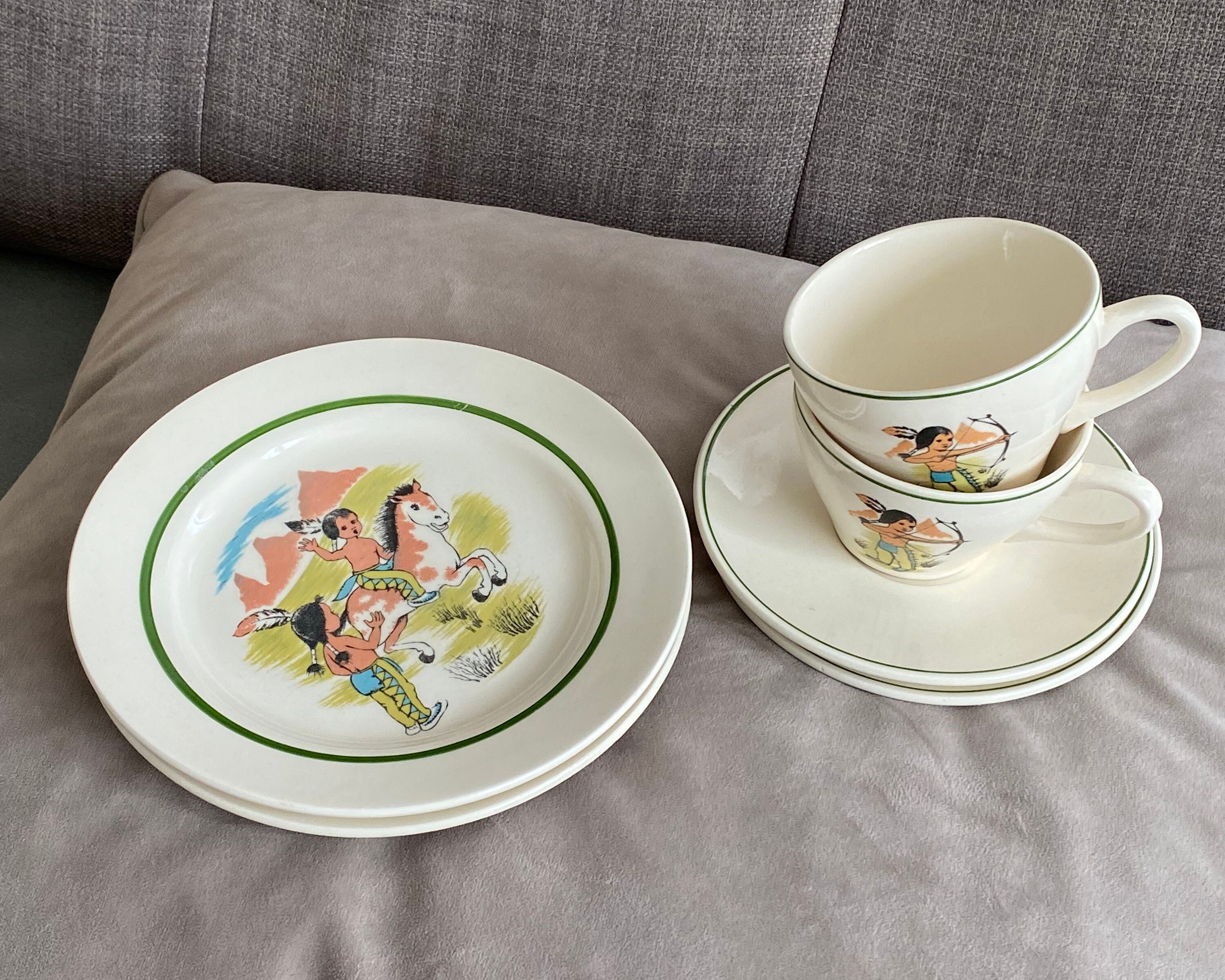 First Nation/native American Tea Set. (1) - Etsy