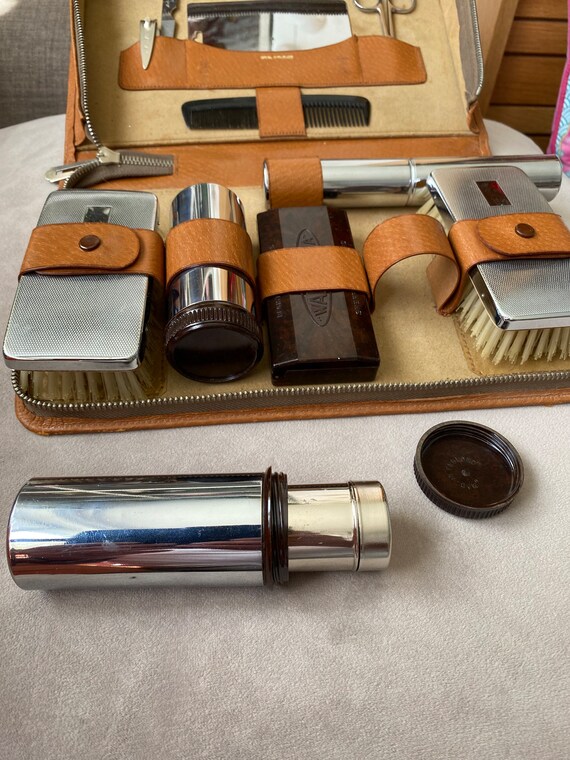 Vintage 1950 gentleman’s travel/shaving kit (G) - Gem