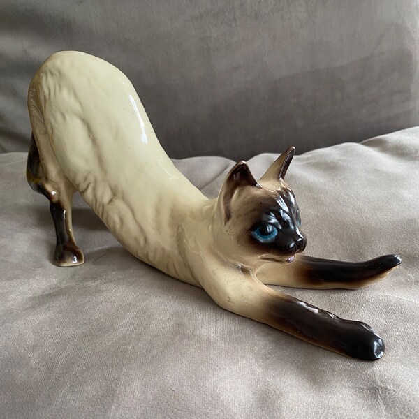 Siamese Cat Statue - Etsy