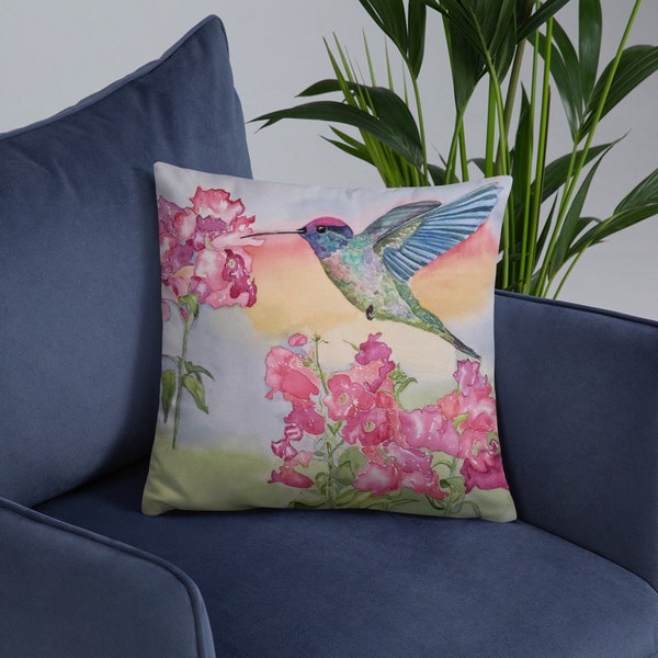 Hummingbird Pillow - Etsy