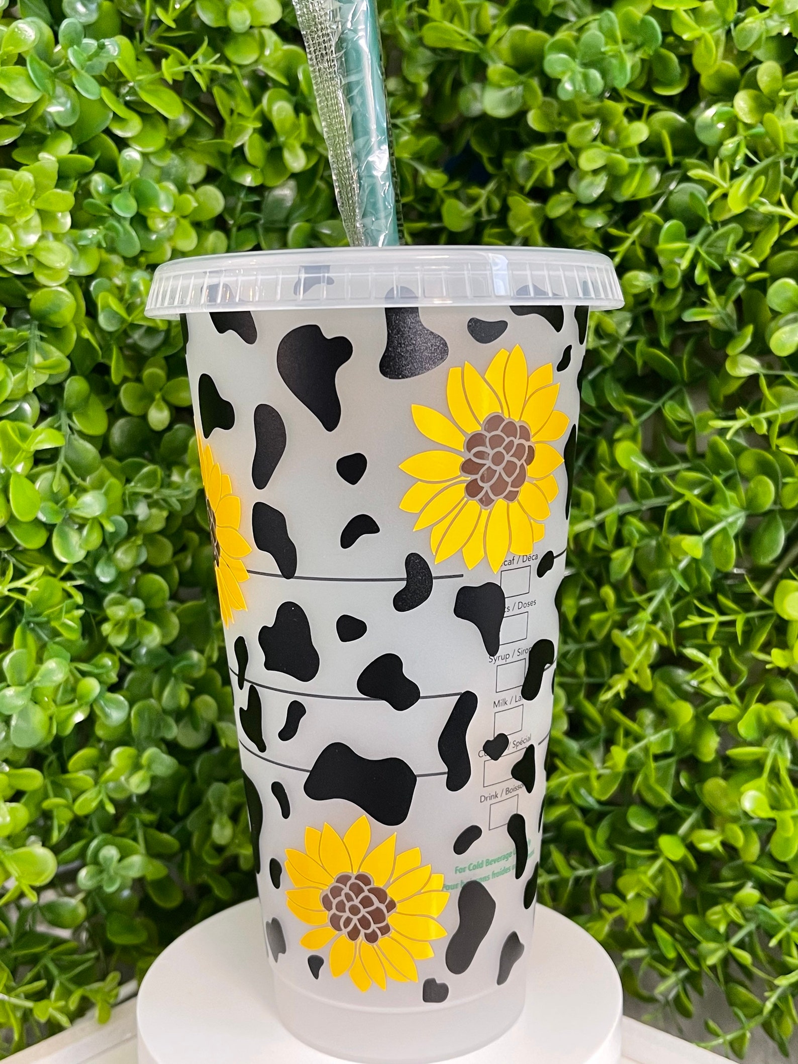 Sunflowers and Cow Print - Etsy