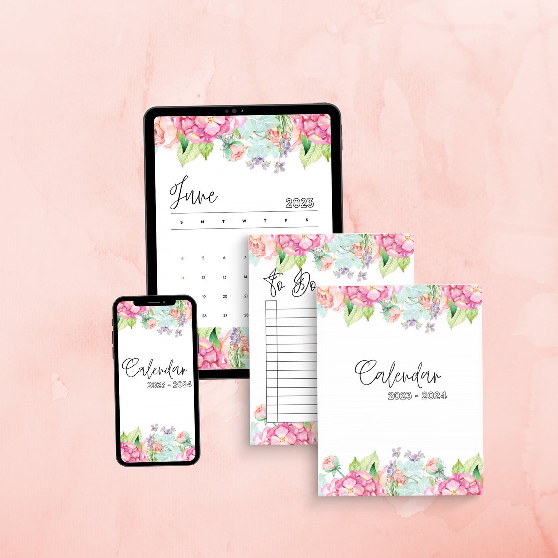 Digital Calendar 2023-2024 - Etsy