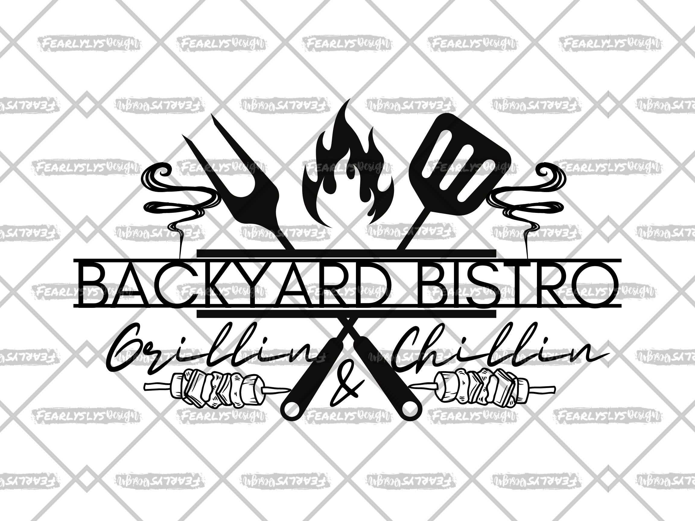 Backyard Bistro SVG File Home Decor SVG - Etsy