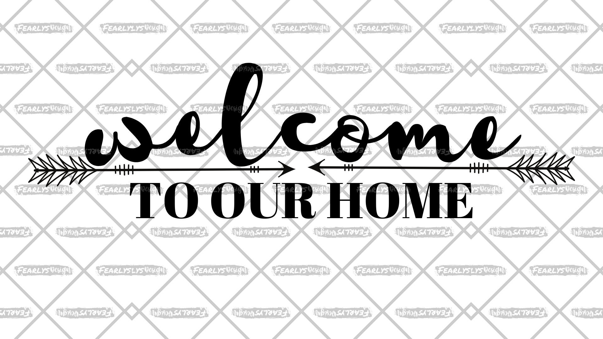 Welcome to Our Home SVG File - Home Decor SVG - Etsy