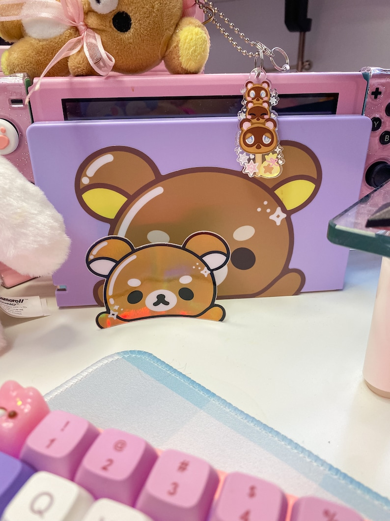 Bear Peeker Large Sticker Vinyl Decal Kawaii Bears Cute Sticker for ...
