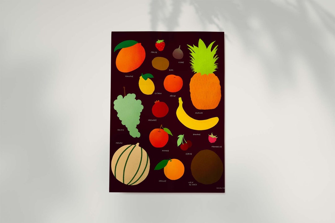 Poster - Fruits - Etsy