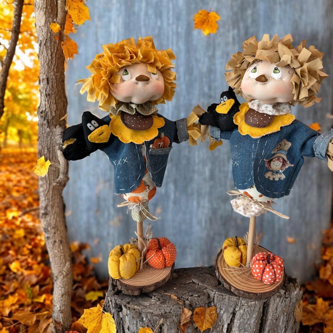 Couple Scarecrows - Handmade Soft Doll - Etsy