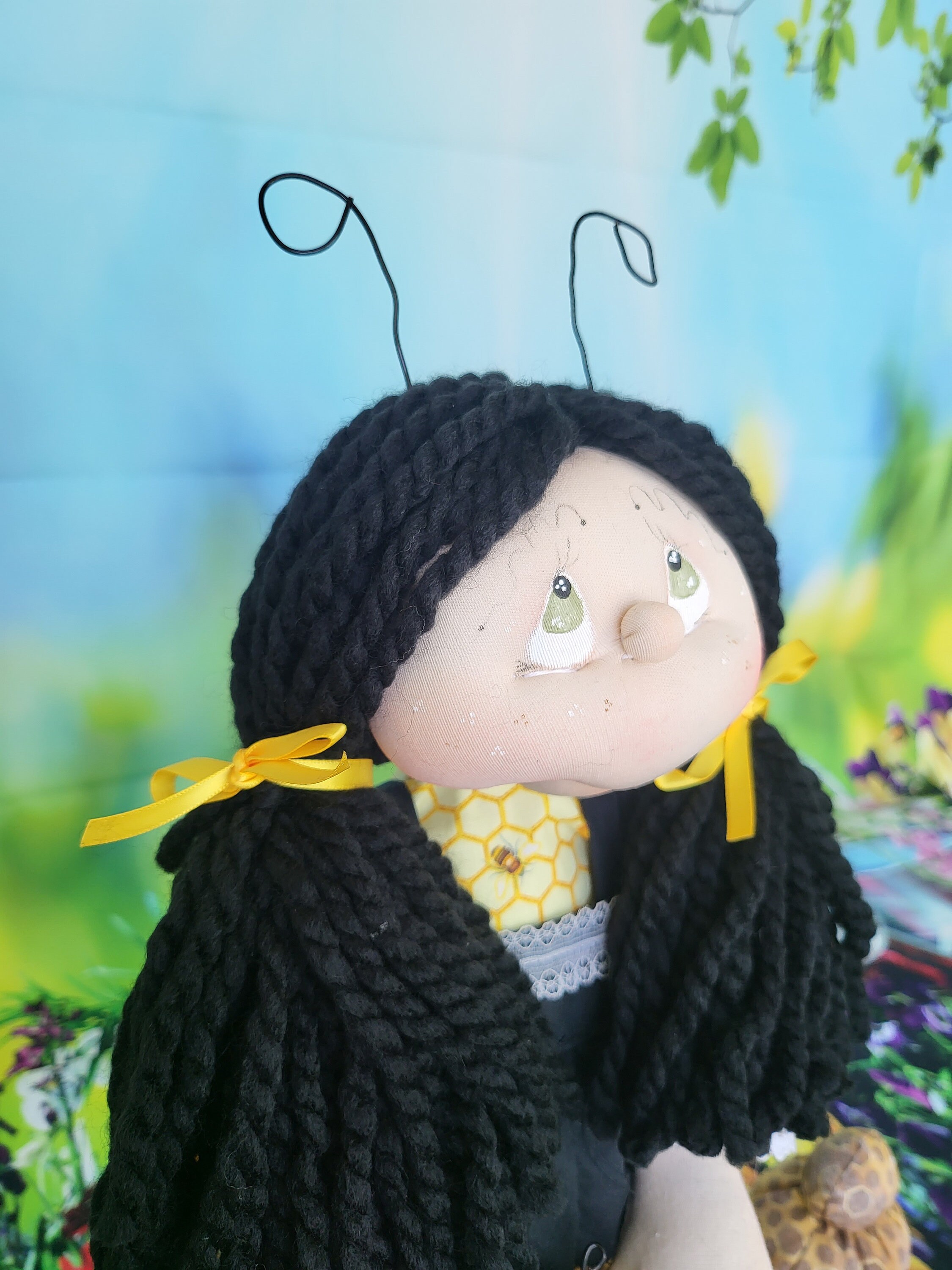 Handmade Soft Doll Little Bee Girl - Etsy