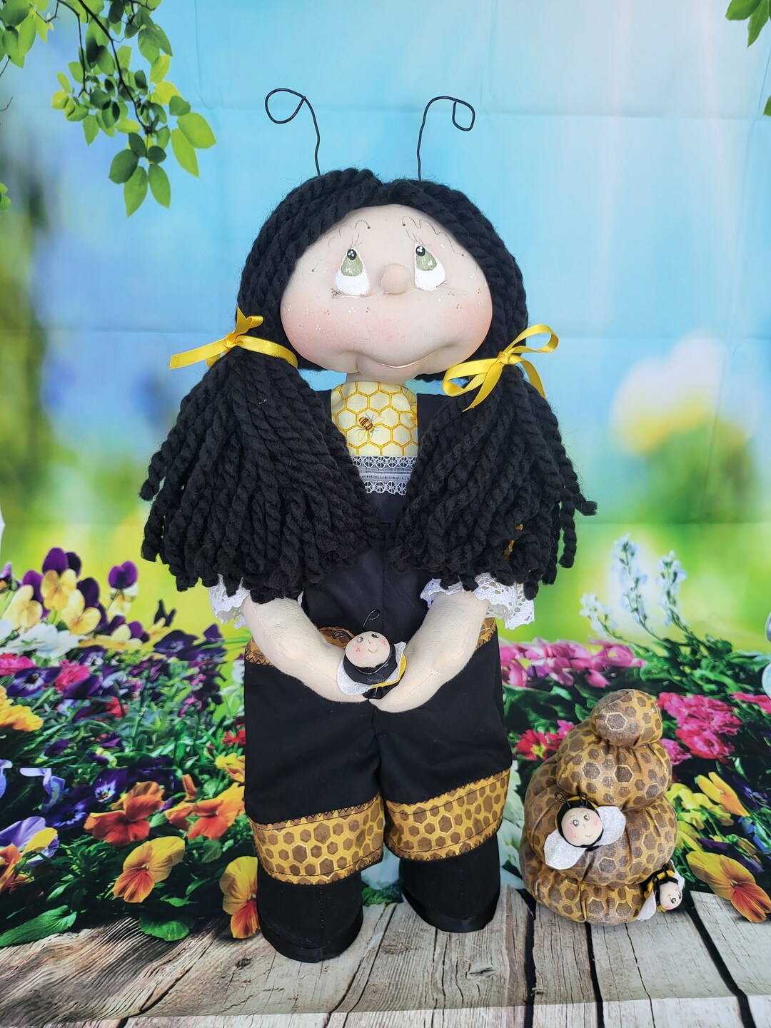 Handmade Soft Doll - Little Bee Girl ! - Etsy