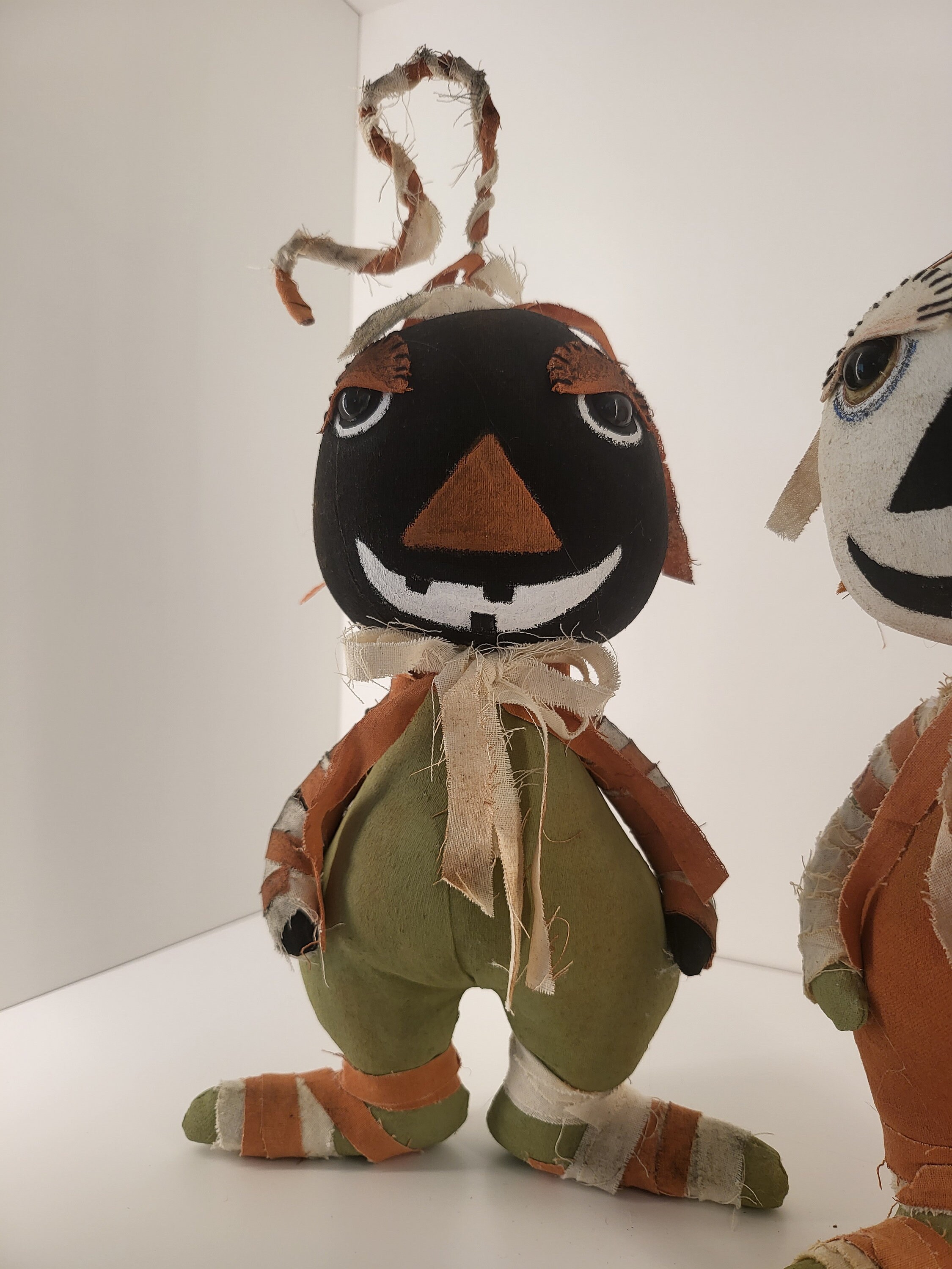 Creepy Pitch & Peeked Pauley primitive Dolls - Etsy