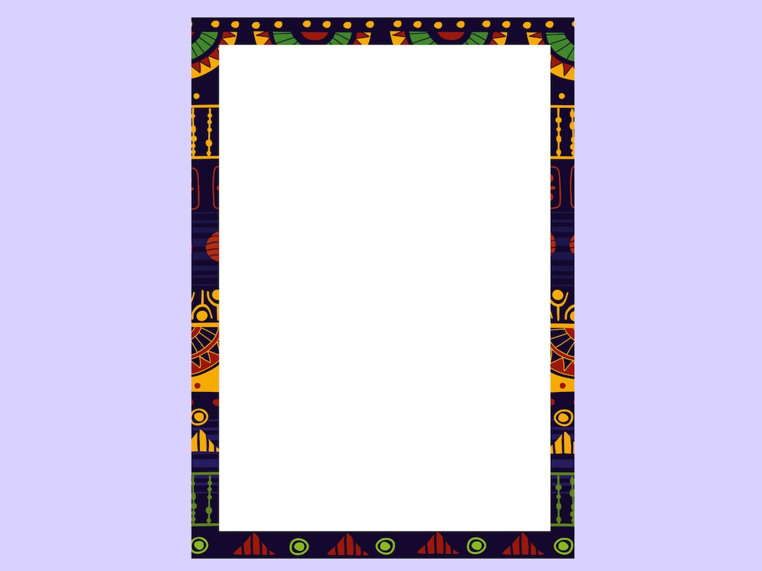 Frame Letter Writing Paper, Digital Download, Stationery Printable, A4 ...