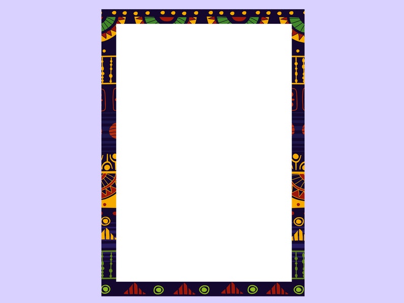Frame Letter Writing Paper, Digital Download, Stationery Printable, A4 ...