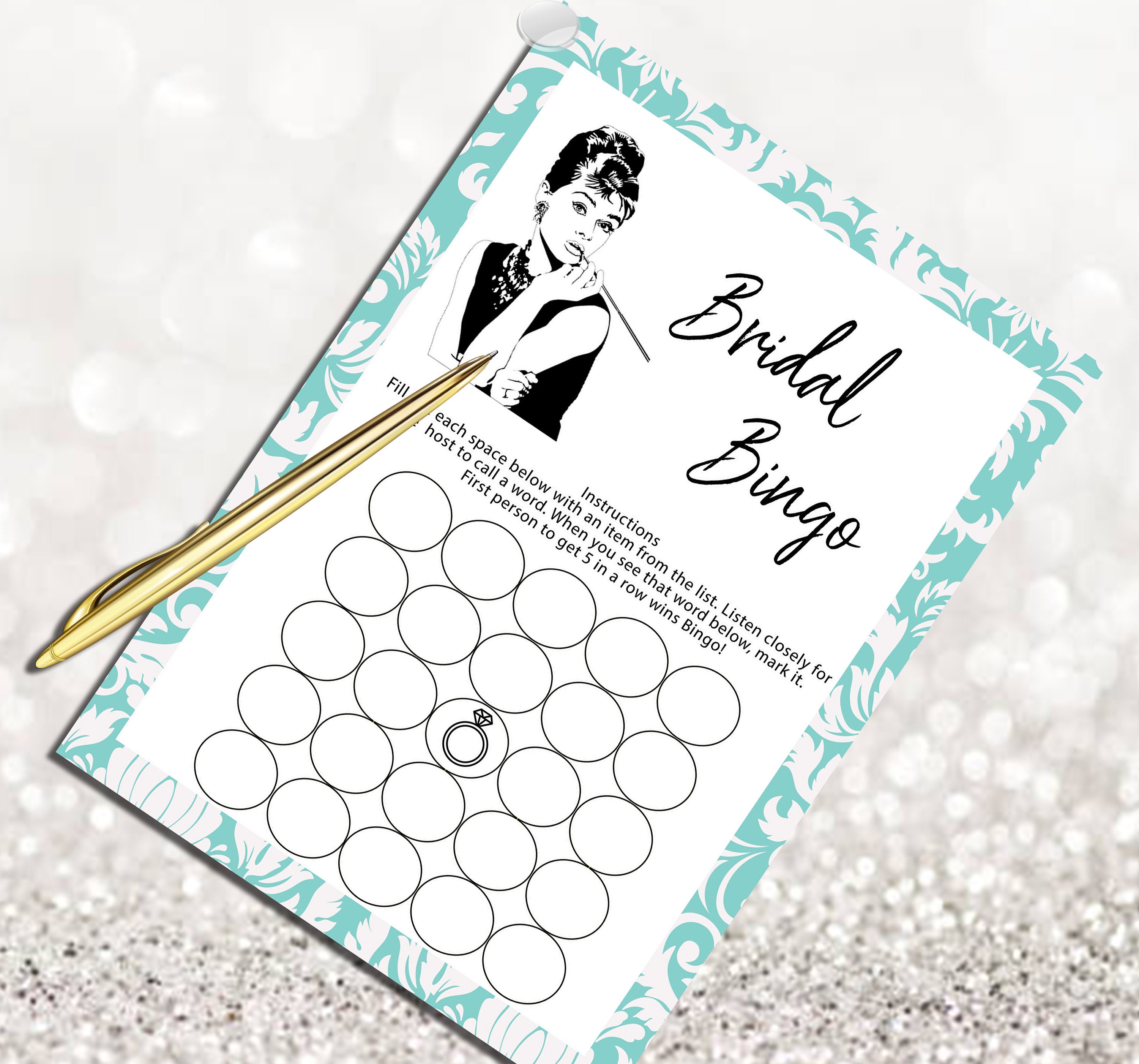 Printable | Breakfast at Tiffany's Bridal Shower Games Bundle | Bundle ...