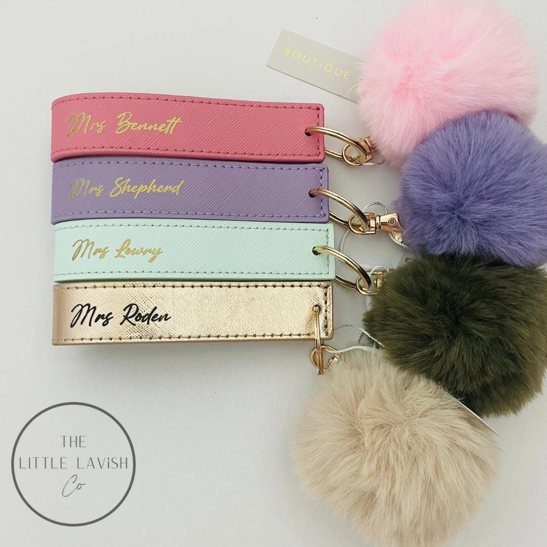 Personalised Wristlet With One's Name or Meaningful Word, Keep Your ...