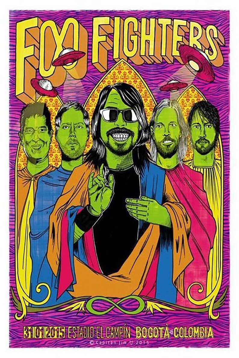 400PCS Vintage Concert Poster, Retro Band Poster , Classic Rock Posters ...