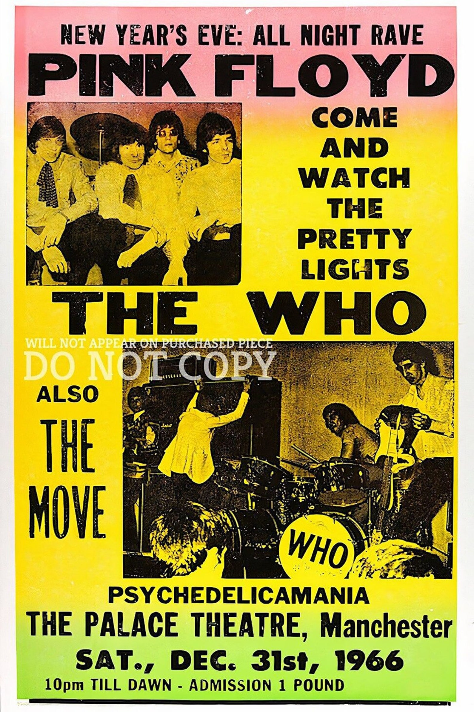 400PCS Vintage Concert Poster, Retro Band Poster , Classic Rock Posters ...