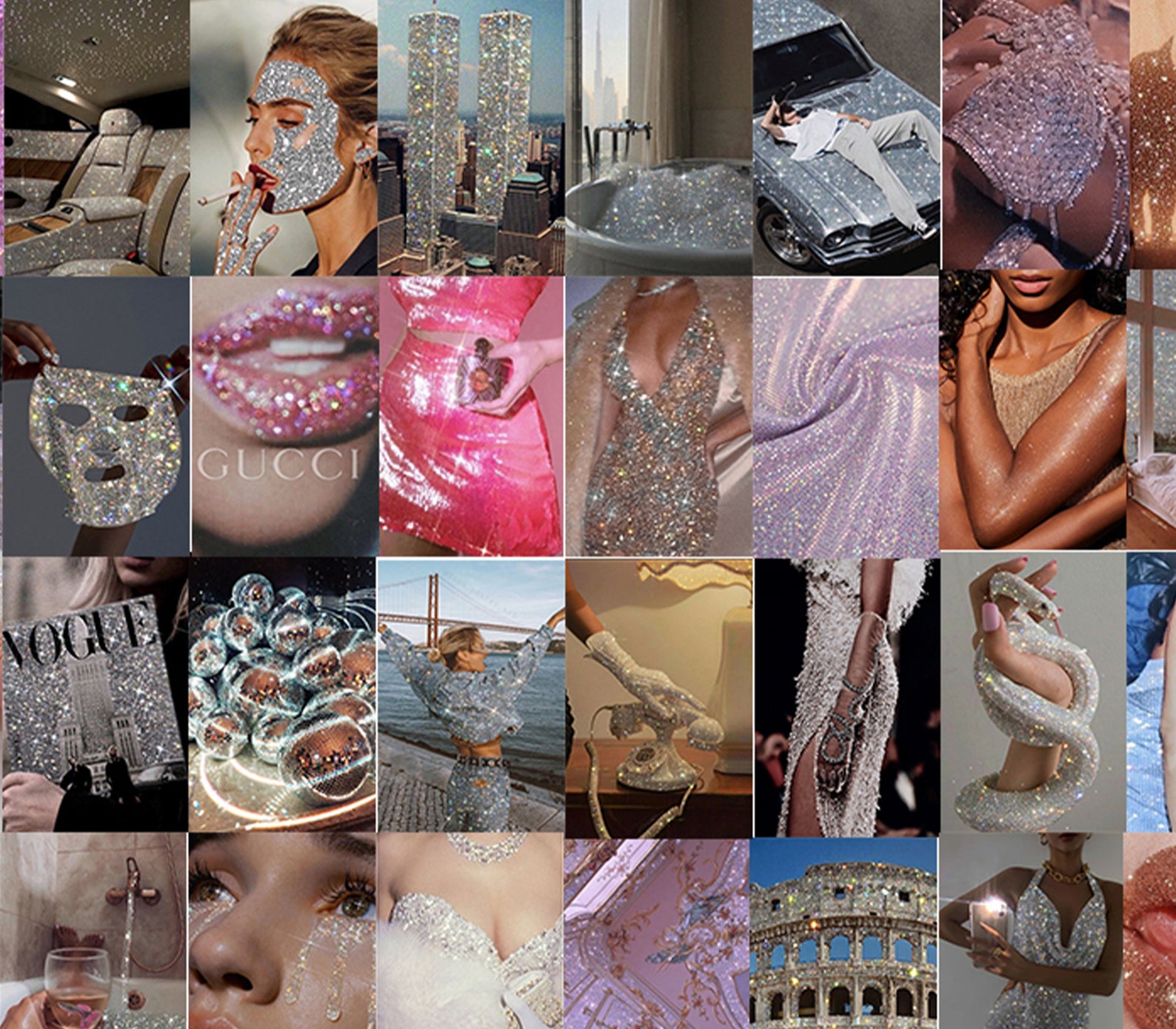 Boujee Aesthetic Wall Collage Kit Trendy Wall Collage Kit Etsy