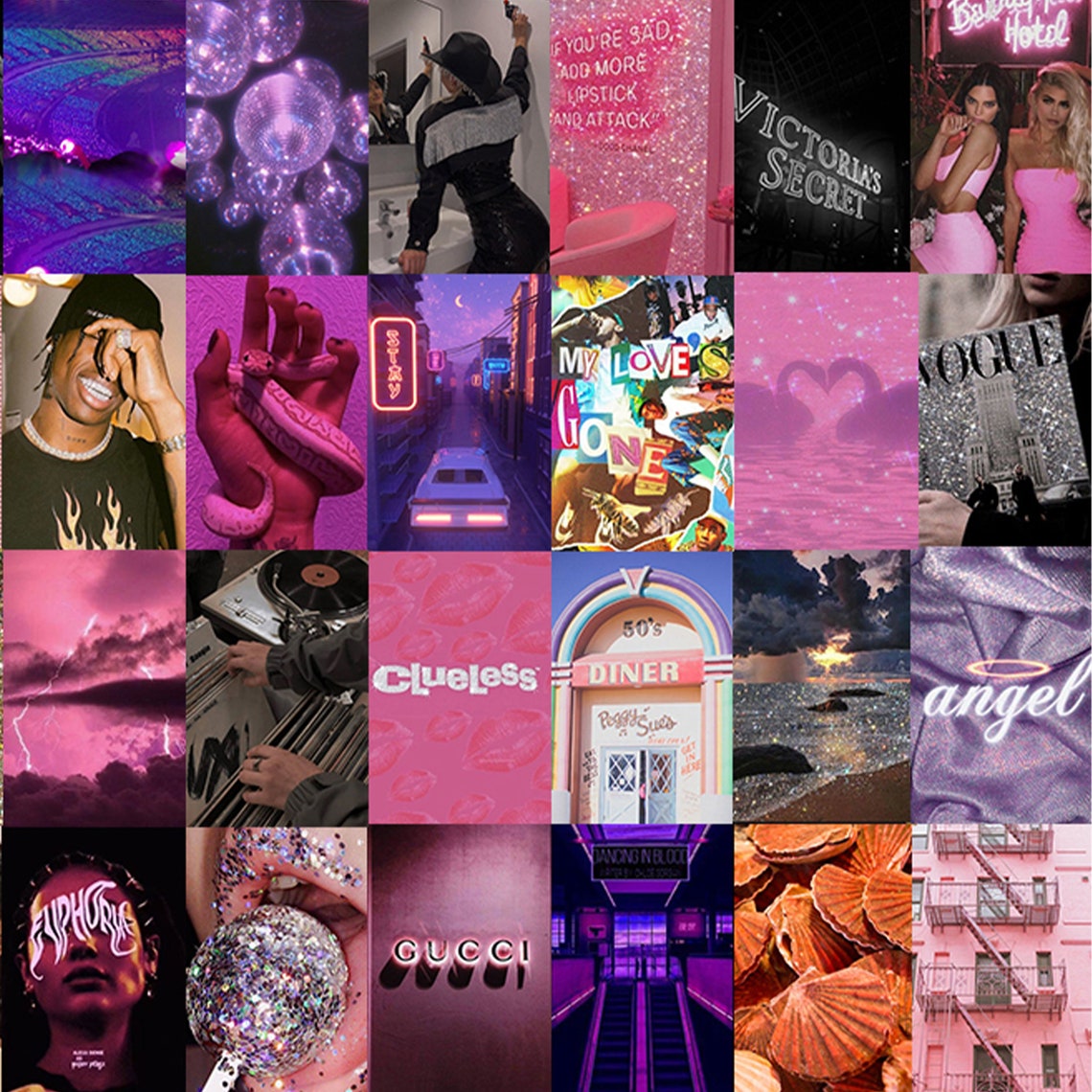 Boujee Aesthetic Wall Collage Kit Trendy Wall Collage Kit Etsy