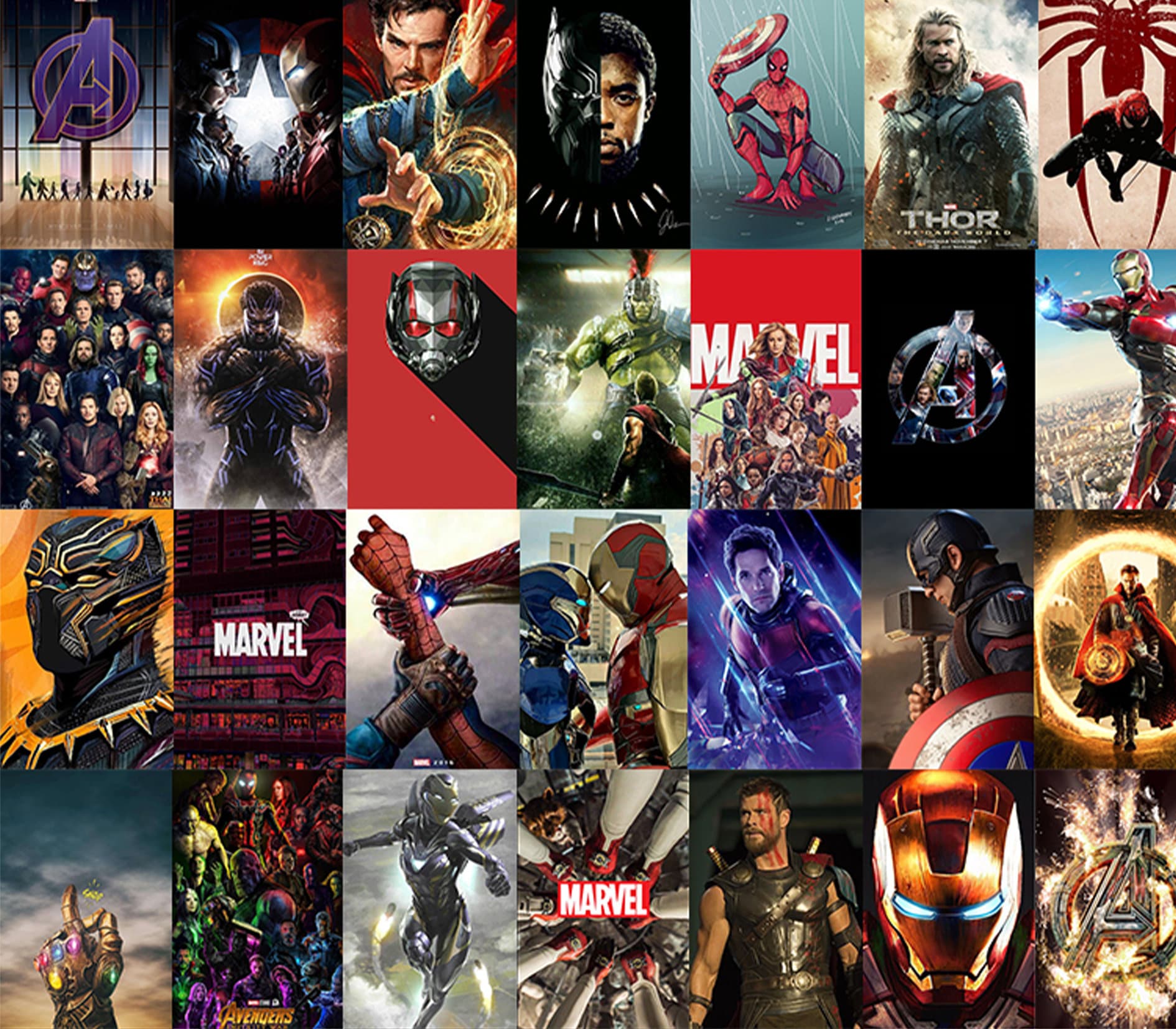 100 PCS Avengers Wall Collage Kit Marvel Aesthetic Photo Collage ...