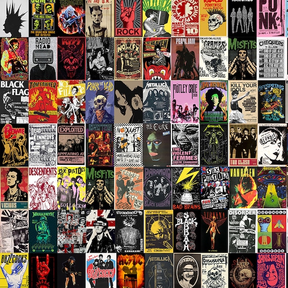 Punk Rock Bands Collage