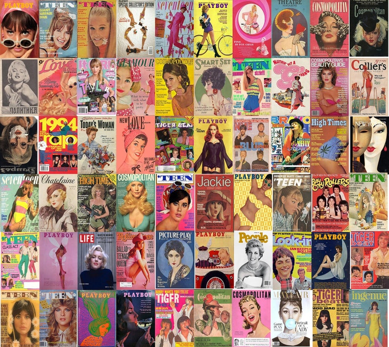 60 Vintage Magazines Covers Vintage Magazine Room Decor Vintage Music ...